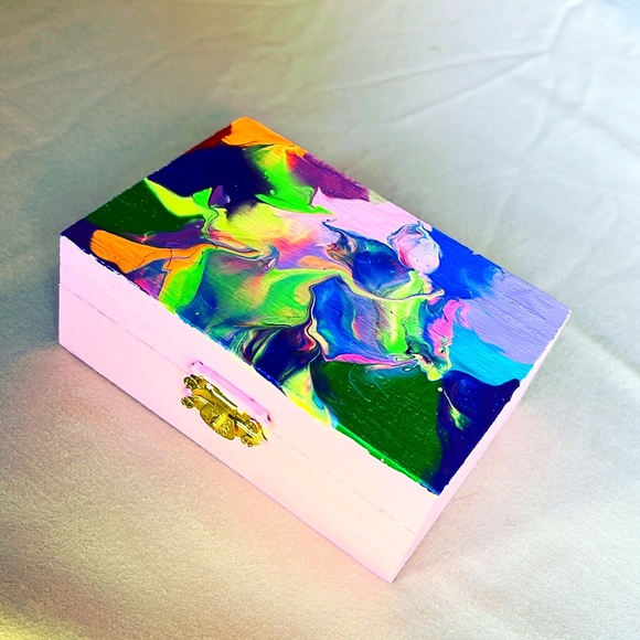 Storage & Organization | Custom Acrylicpainted Vibrant Colorful ...